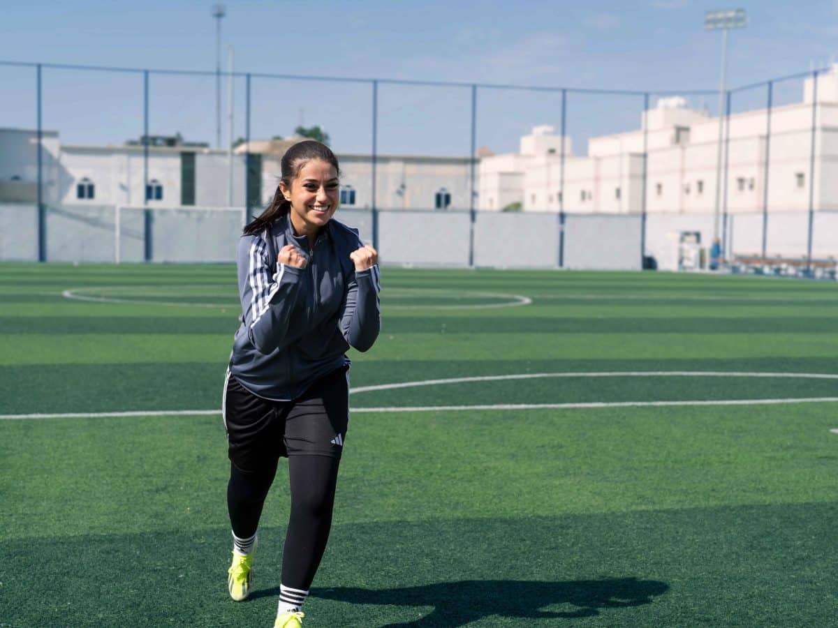 Farah Jefry adidas: how the young Saudi footballer deals with pressure