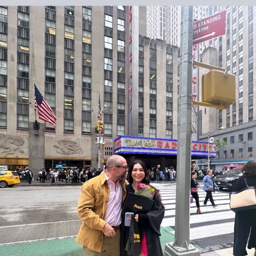 Princess Karma stands in solidarity with Palestine during her graduation
